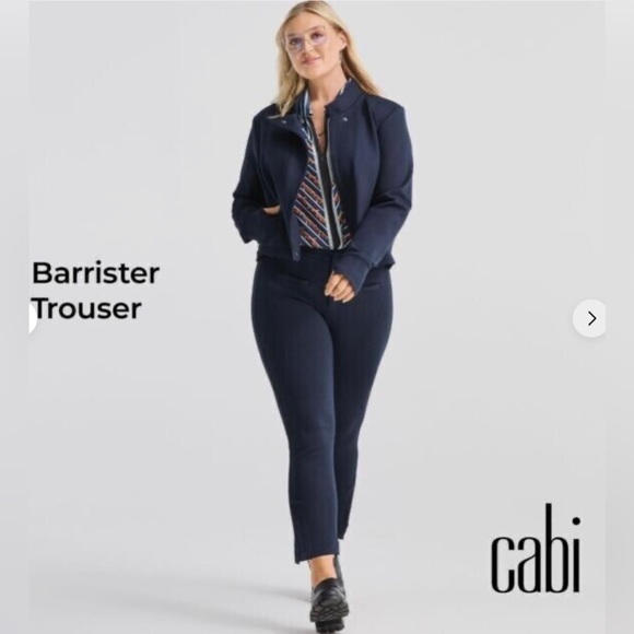 CAbi | Pants & Jumpsuits | Cabi Navy Blue Barrister Trouser Size 8 ...